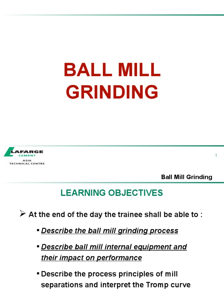 Ball Mill Grinding | PDF | Mill (Grinding) | Industrial Processes