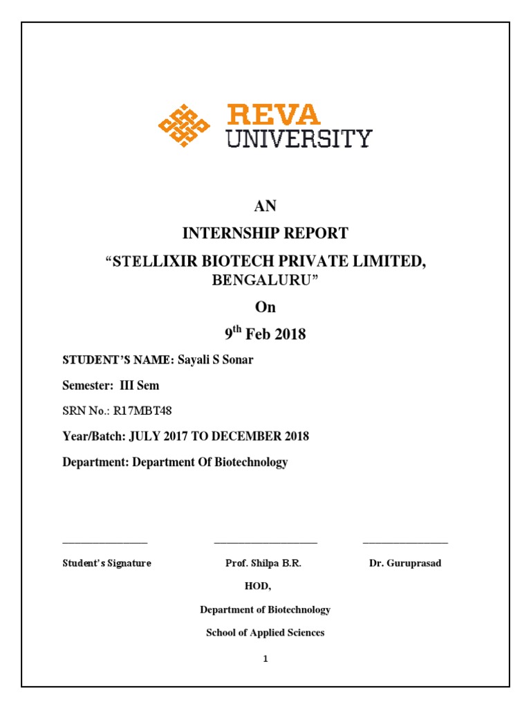 Stellexir Report Sayali PDF | PDF | Elisa | Microscopy