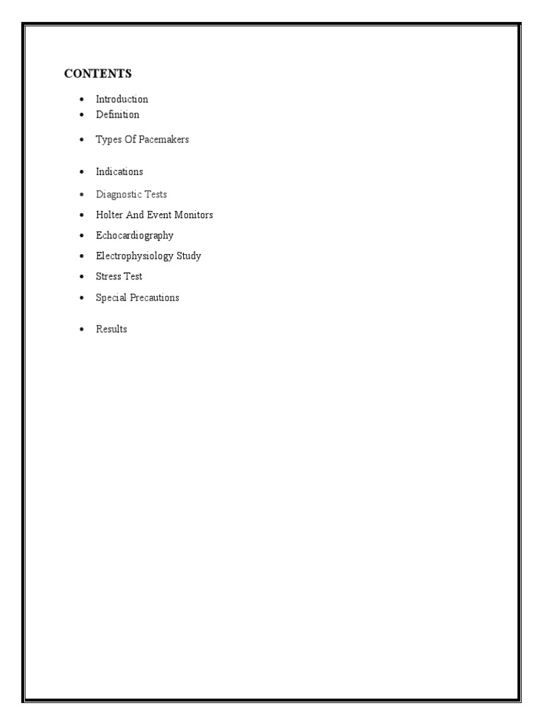 Introduction Definition: Types of Pacemakers | PDF | Artificial Cardiac ...