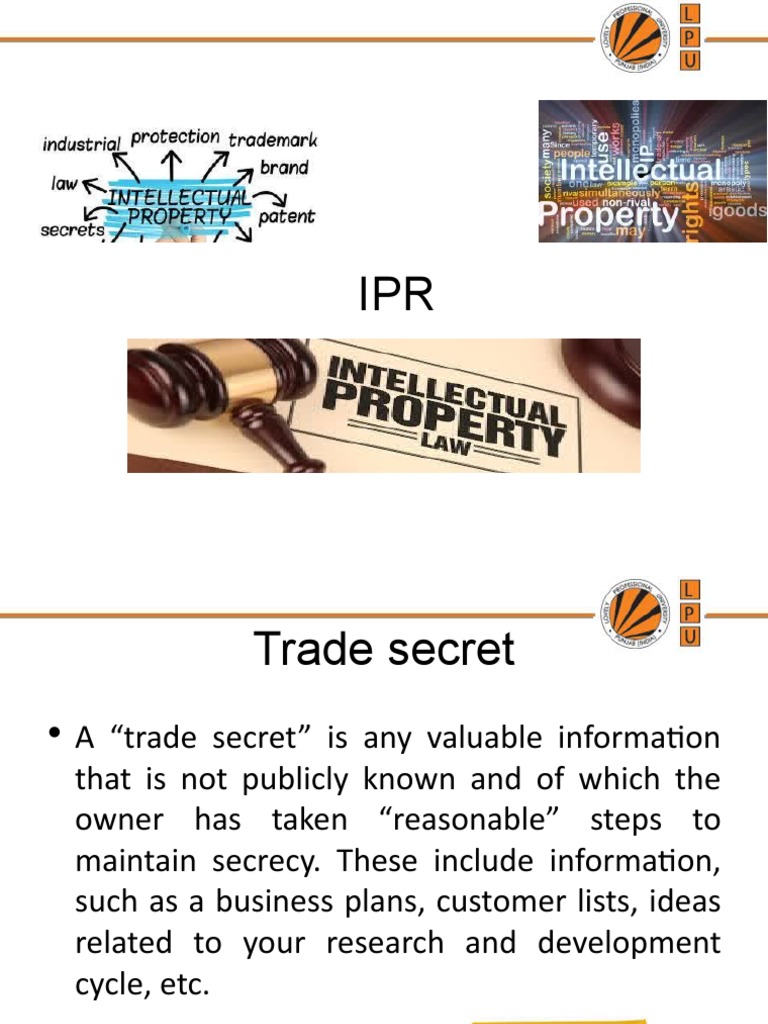 A221892128 - 24802 - 16 - 2020 - L25 IPR Intro | PDF | Trade Secret ...