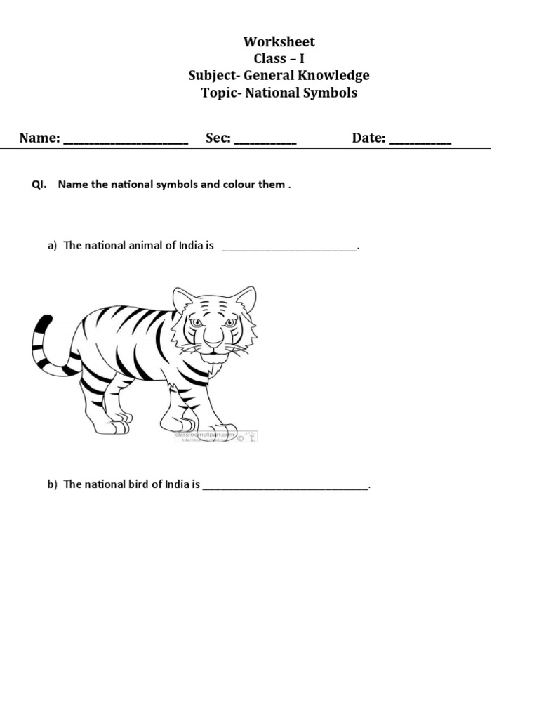 Revision Worksheet of 1 SYMBOLS | PDF