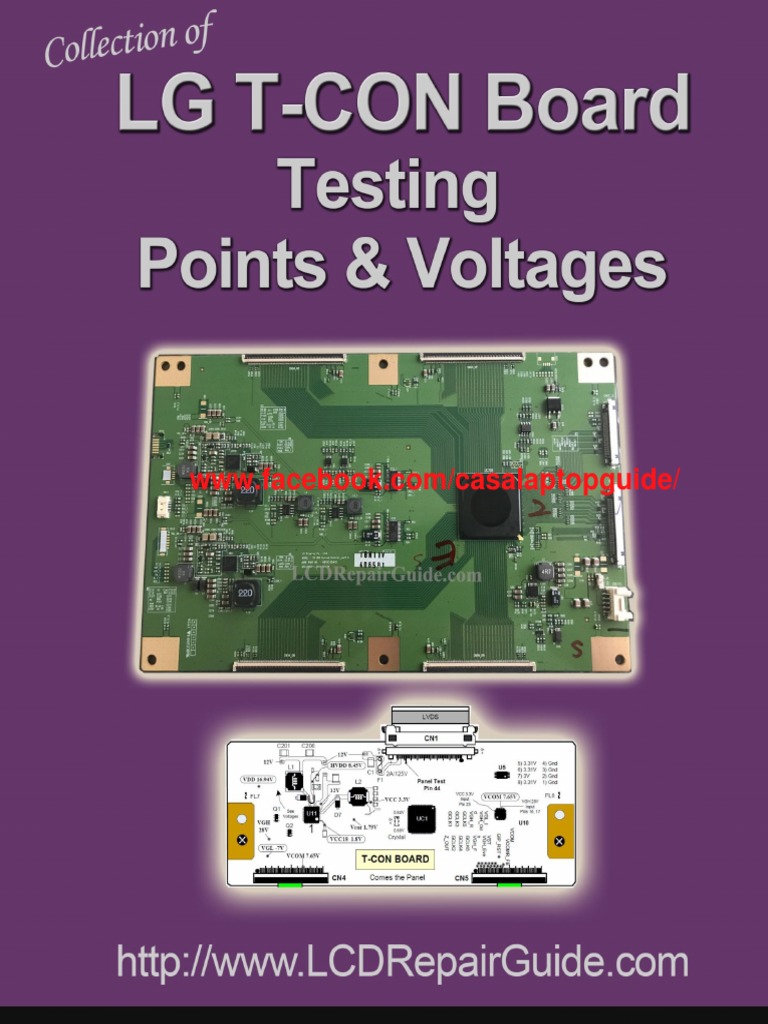 Collection of LG T-Con Board Testing Points & Voltages PDF | PDF ...