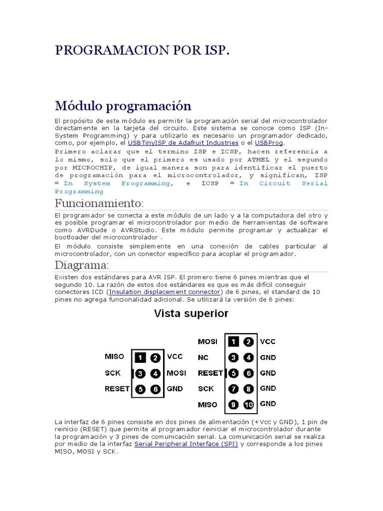 Programacion Por Isp | PDF | Arduino | USB