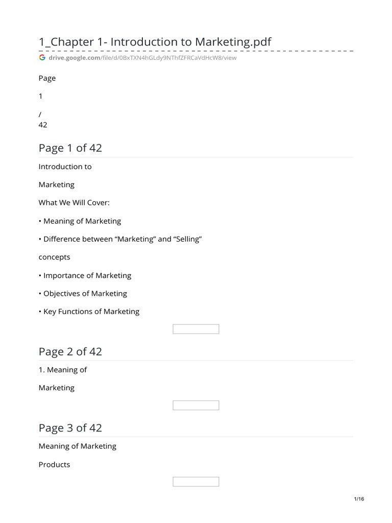 Introduction To Marketingpdf | PDF | Pricing | Sales