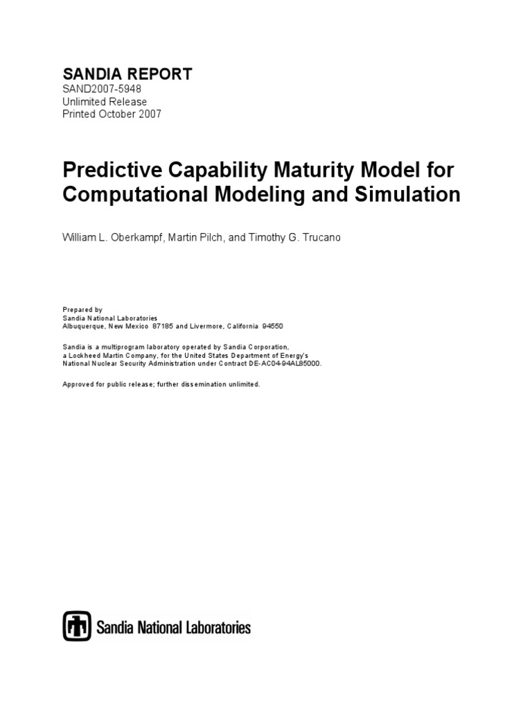PCMM Simulation | PDF | Verification And Validation | Conceptual Model