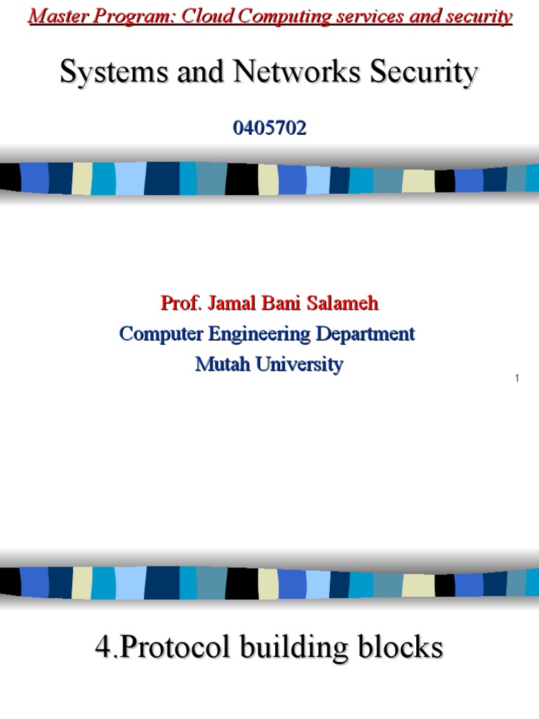 Protocol Building Blocks Overview | PDF | Public Key Cryptography | Key ...