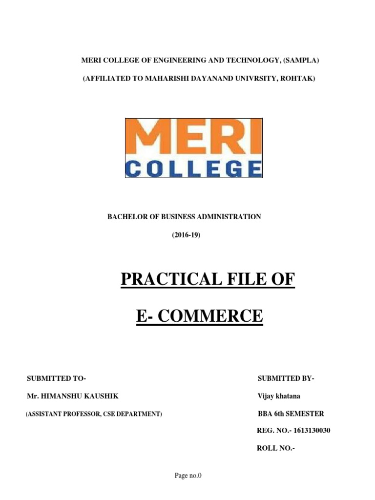 E-Commerce Project | PDF | Alibaba Group | E Commerce