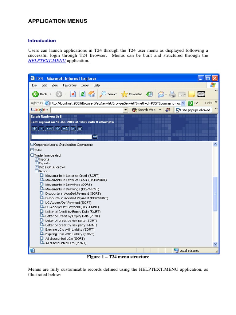 Application Menus: Helptext - Menu | Download Free PDF | Menu (Computing) | Command Line Interface
