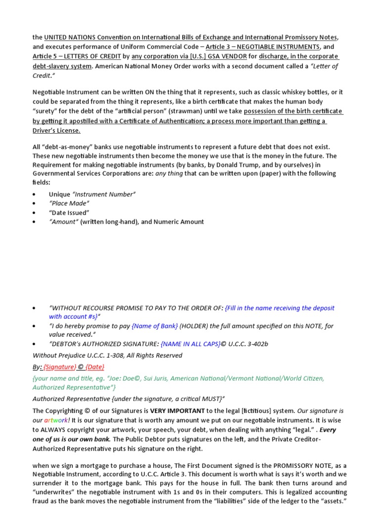 The UNITED NATIONS Convention On International Bills of Exchange and ...