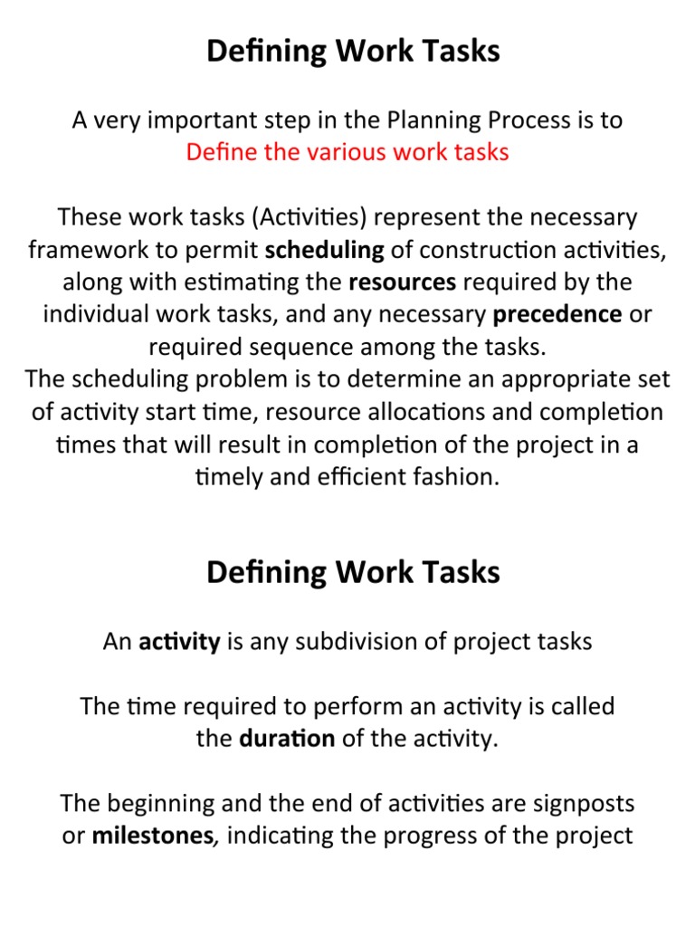 Defining Work Tasks | PDF | Theoretical Computer Science | Concrete