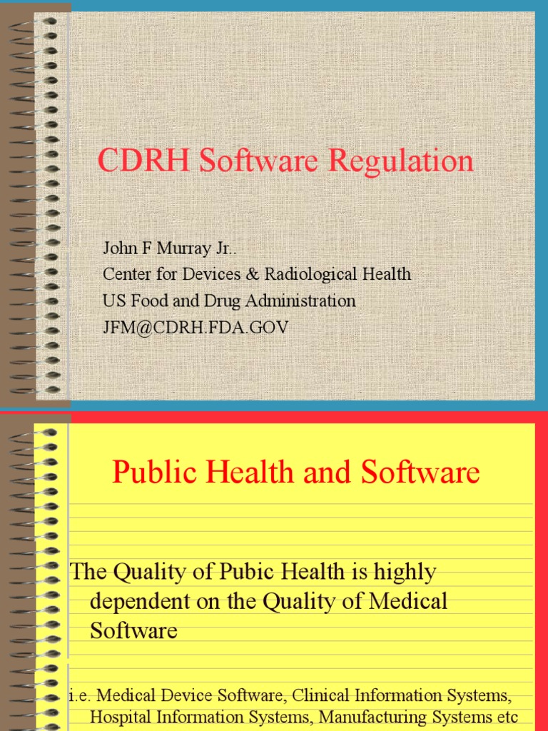FDA Software Development | PDF | Medical Device | Quality Management System