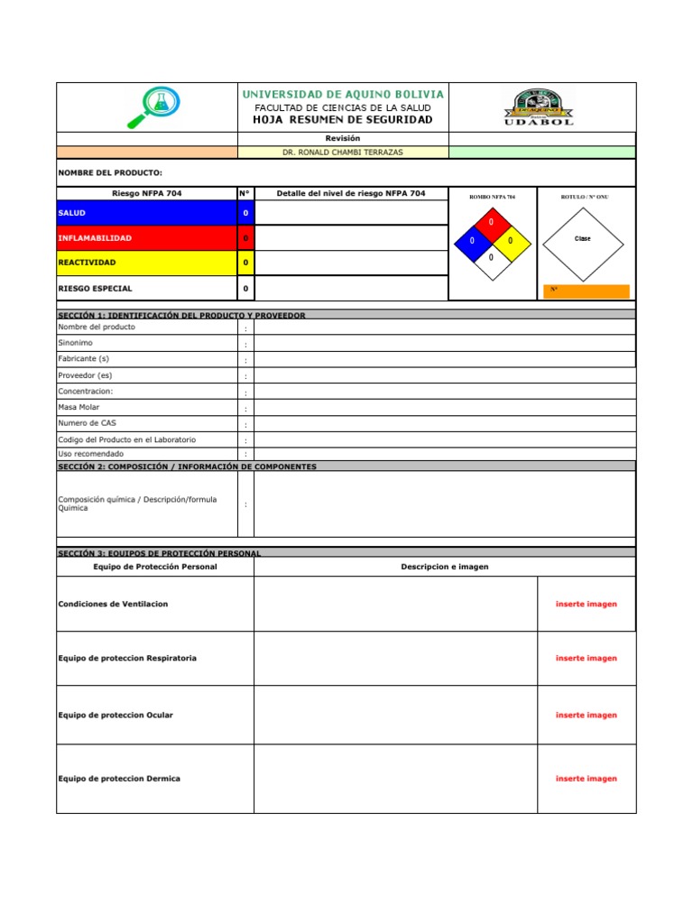 Hoja Resumen de Seguridad | PDF | Química | Naturaleza