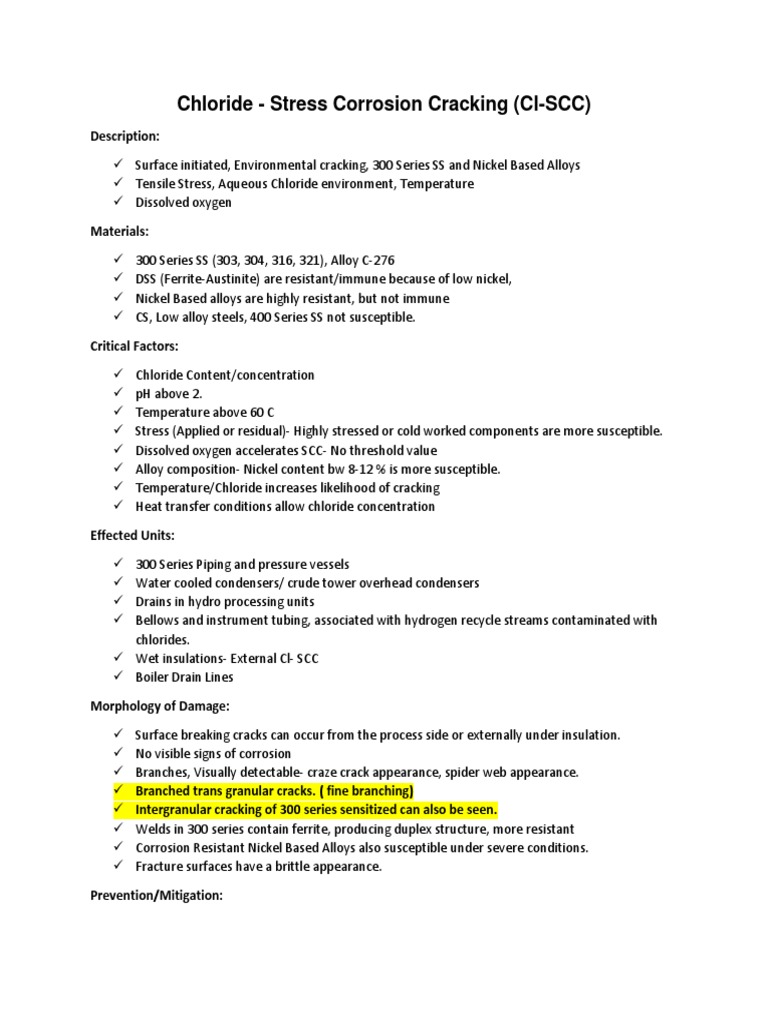API 571 Notes Important | Download Free PDF | Corrosion | Fracture