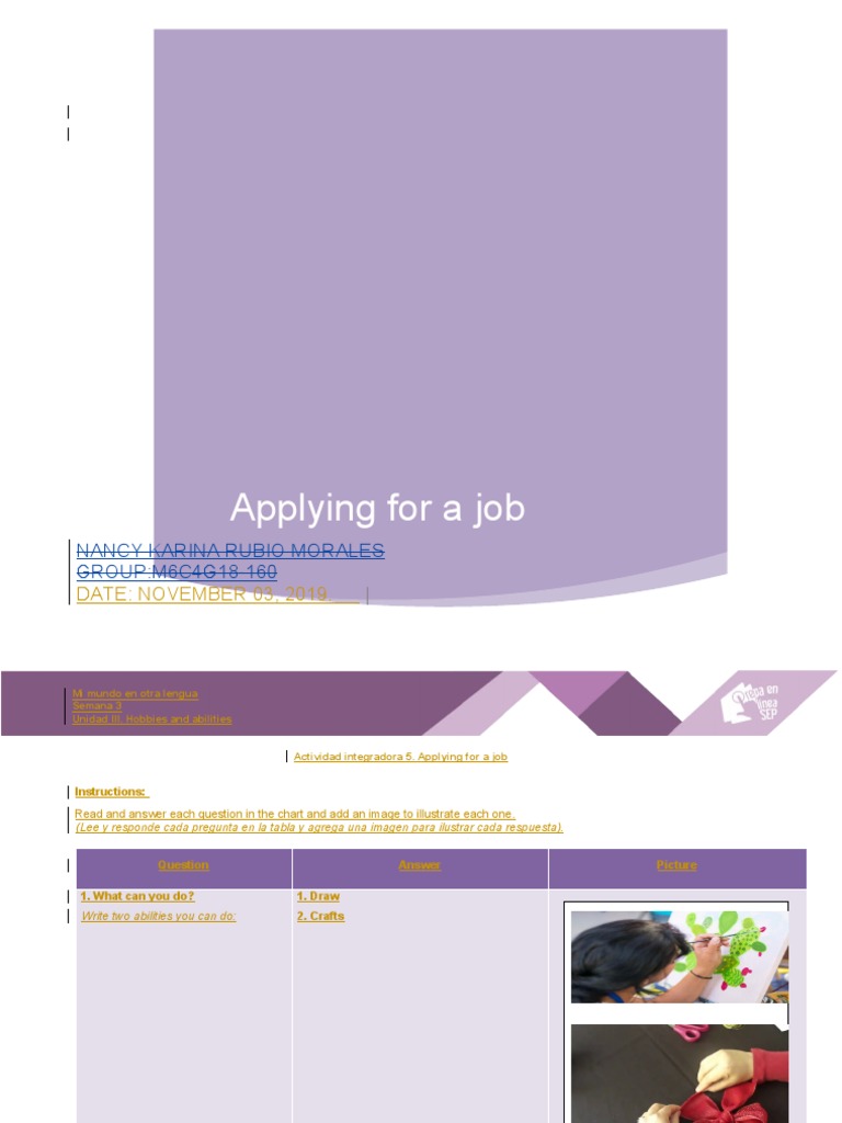 Job Application Skills and Preferences | PDF