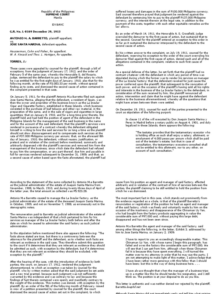 Oblicon Cases 6-35 | PDF | Lawsuit | Law Of Agency