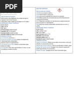 Ficha de Seguridad Reactivo de Biuret | PDF | Agua | Química