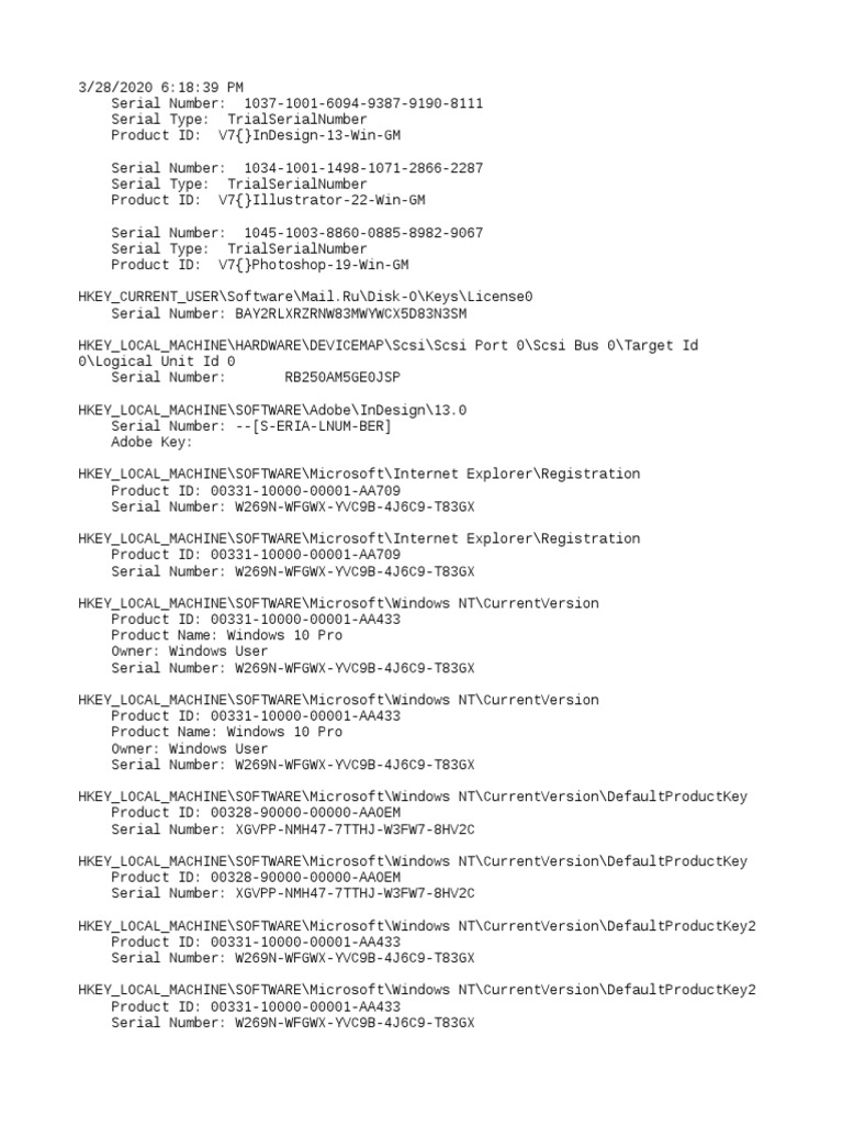 All Serials | PDF | Microsoft Windows | Microsoft