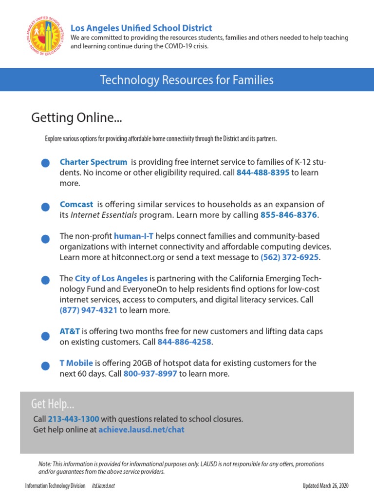 Family Connectivity Flyer | PDF | Telecommunications | Information ...