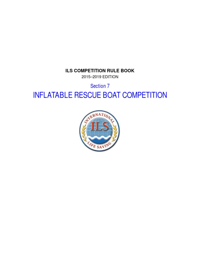 Inflatable Rescue Boat Competition: Ils Competition Rule Book | PDF ...