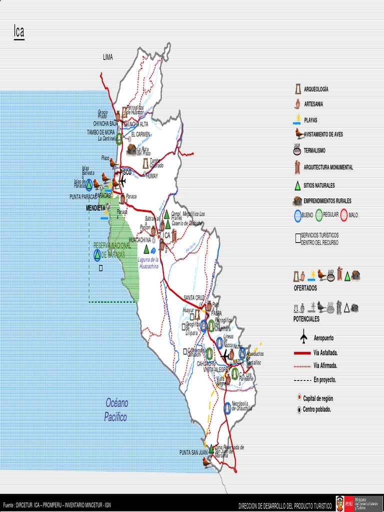 Mapa Turistico de Ica | PDF