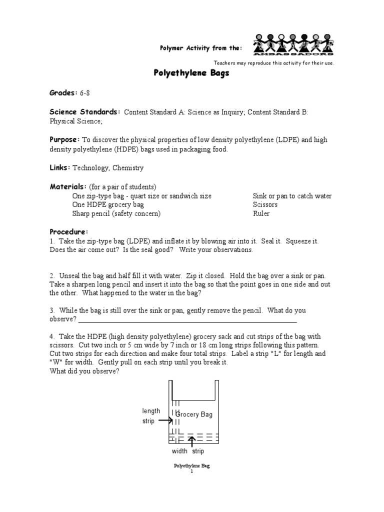 Polyethylene Bags: Polymer Activity From The | PDF | Polyethylene ...