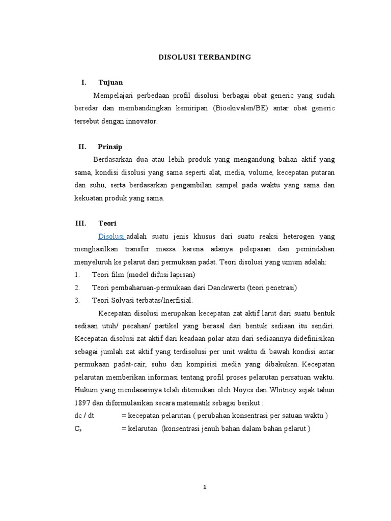Laporan Disolusi Terbanding | PDF
