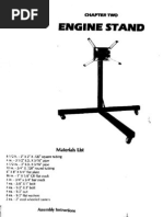Engine Stand Plans | PDF | Sheet Metal | Welding
