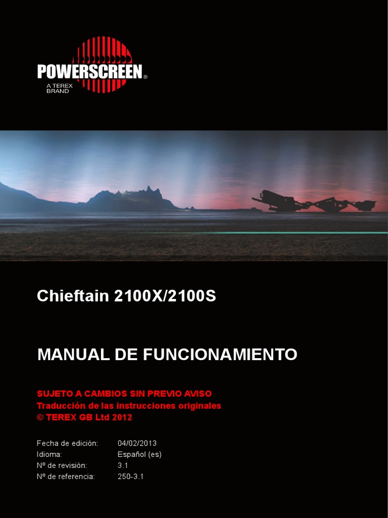 Chieftain 2100X-2100S Manual Español | PDF | Energía y recursos | Science