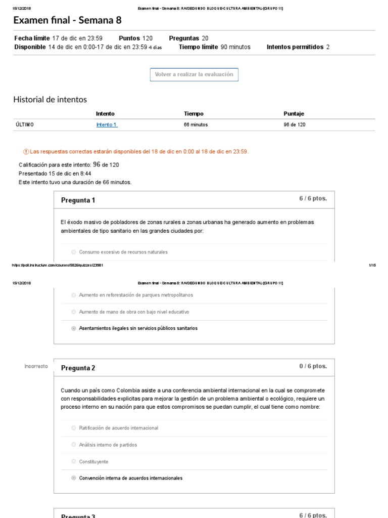 Examen Final Cultura Ambiental Grupo 11 | PDF | Entorno natural | Residuos