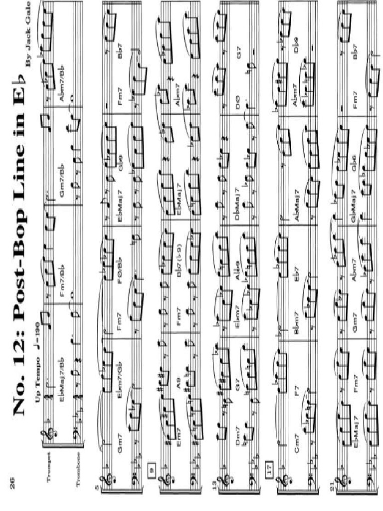 Jack Gale 12 Trumpet Trombone Jazz Duets | PDF