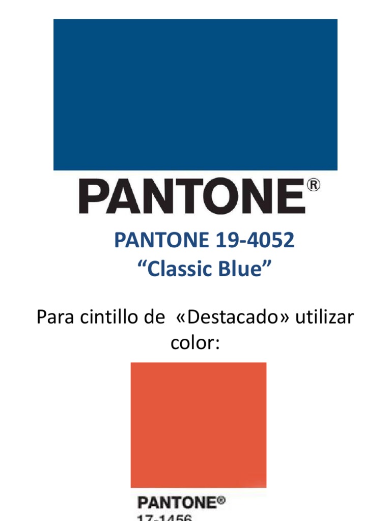 PANTONE 19-4052 "Classic Blue" | PDF