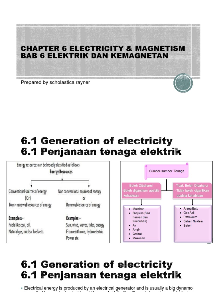 Chapter 6 Electricity & Magnetism | PDF | Power Station | Steam
