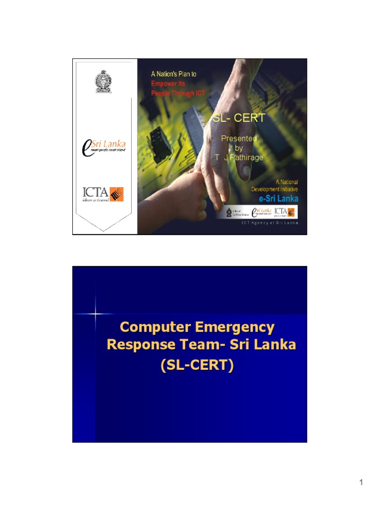 Sri Lanka Computer Emergency Response Team | PDF | Computer Security ...