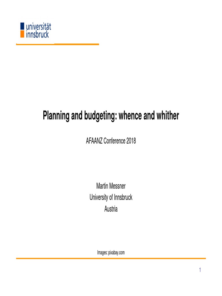 Martin Messner Planning and Budgeting Public PDF | PDF | Budget ...