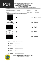 Soal Ujian TK B 2023 - 2 | PDF