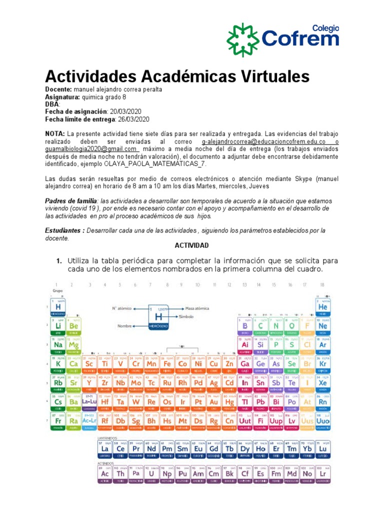 Grado Octavo Quimica Pdf