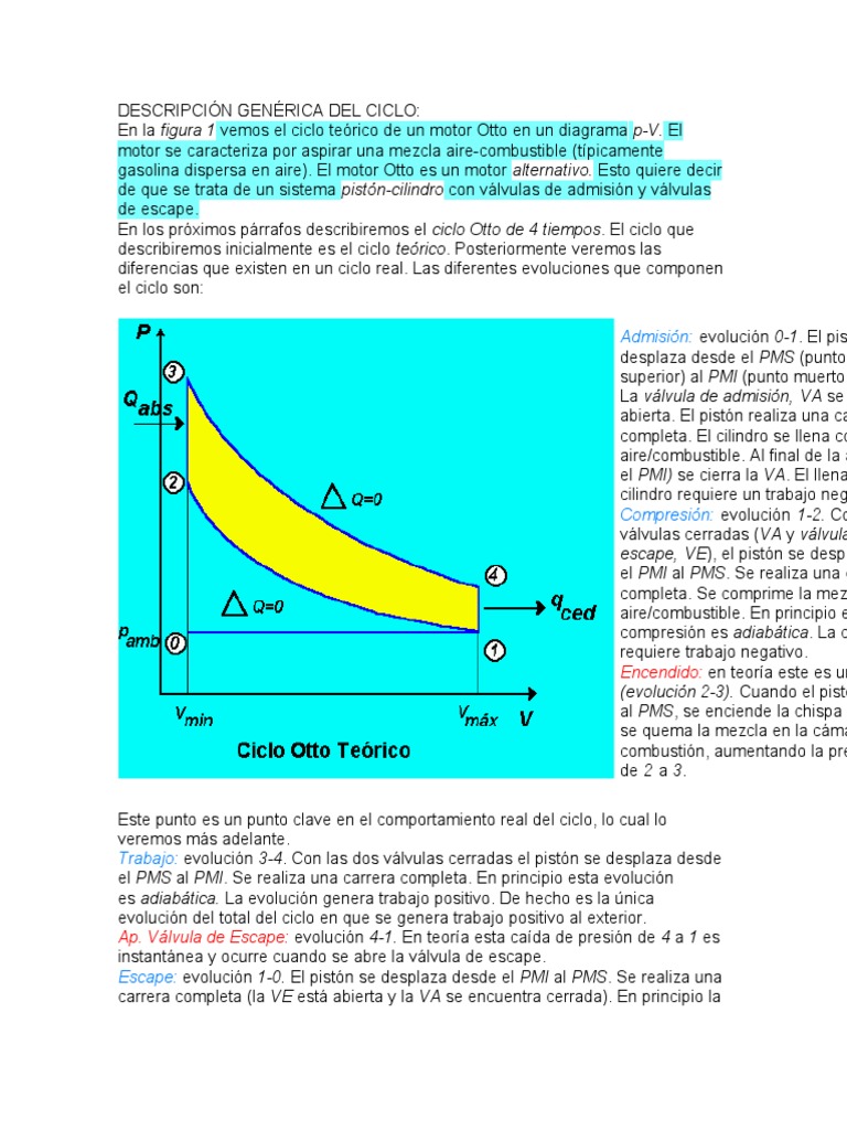 Formulas Motor 4 Tiempos | PDF | Motores | Máquinas rotativas