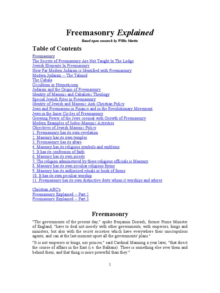 Freemasonry Explained | PDF | Freemasonry | God
