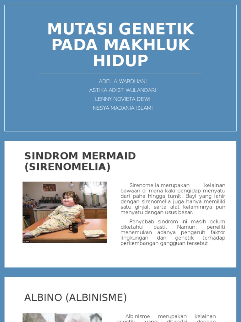 Mutasi Genetik Pada Makhluk Hidup | PDF