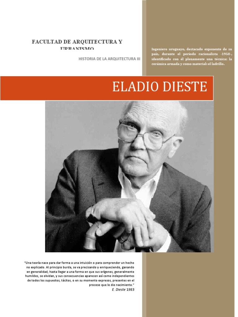 Eladio Dieste, Biografía Obra y Tecnología. | PDF | Bóveda ...