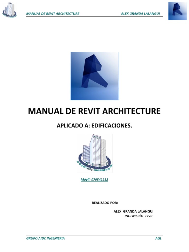 Manual de Revit Arquitectura-Agl | PDF | Autodesk Revit | Dibujo