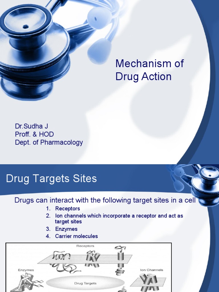 Mechanisms of Drug Action Explained | PDF | Receptor (Biochemistry ...