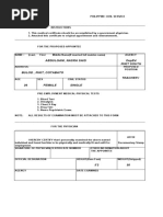 CS Form 41 (Medical Certificate) | PDF | Public Services | Health Sciences