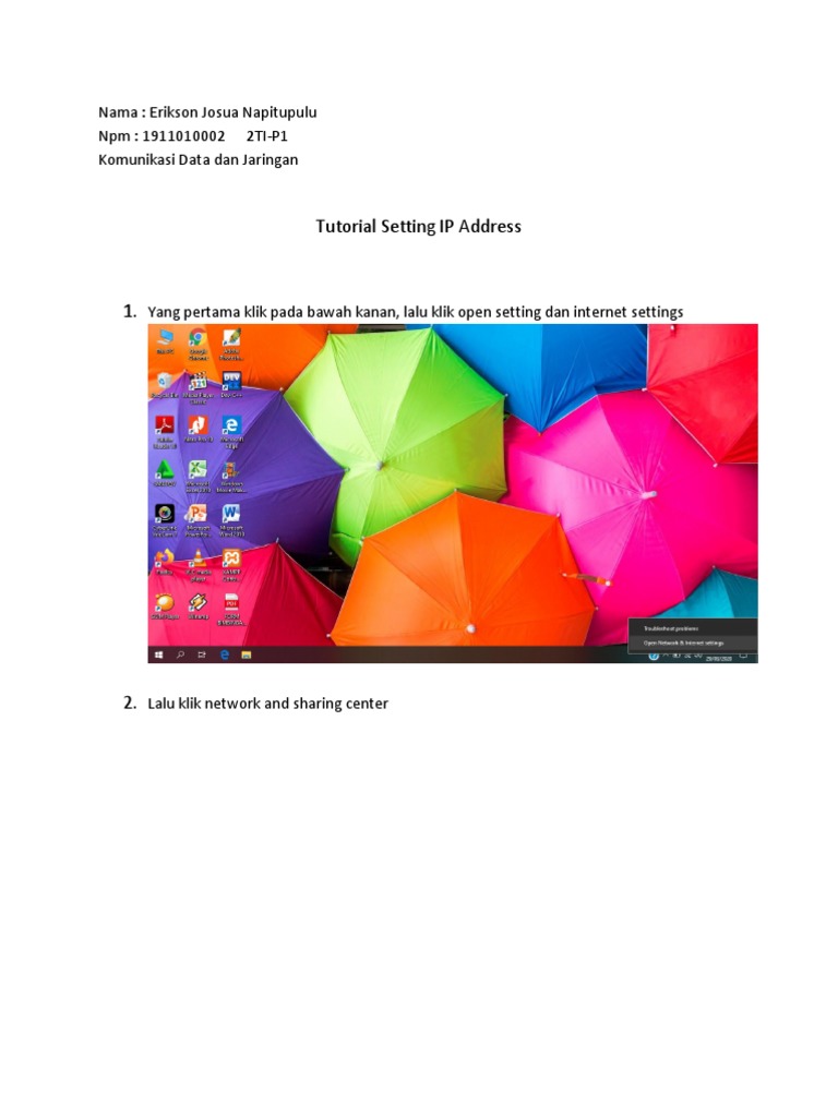 Tutorial Pengaturan IP Address WiFi | PDF | Komputer | Teknologi & Rekayasa
