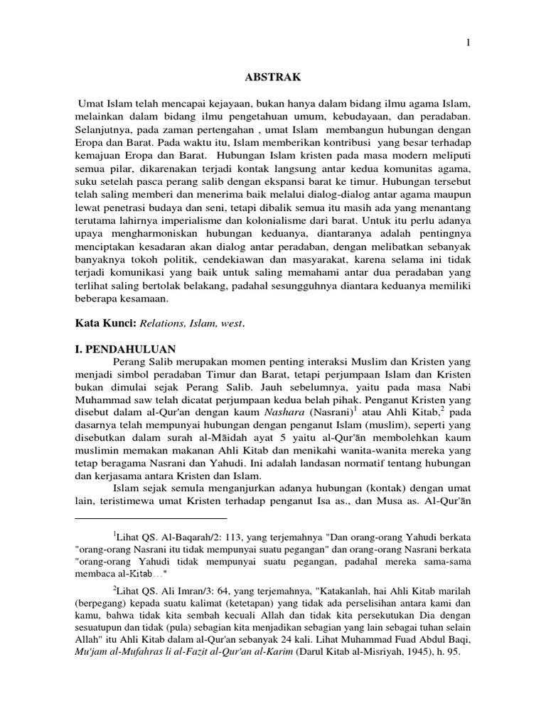 Islam Dan Barat PDF | PDF