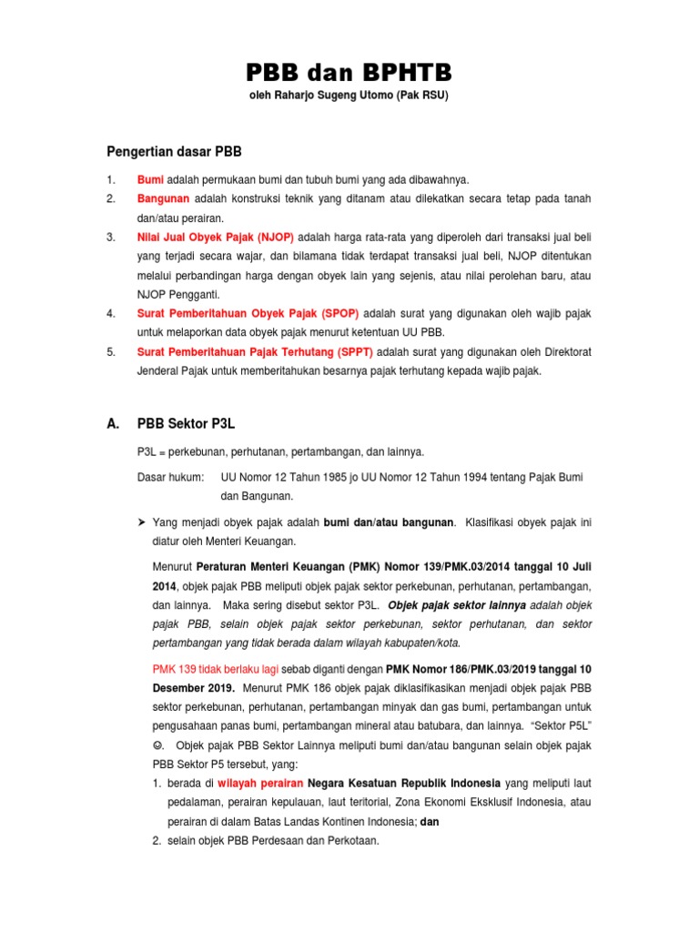 PBB Dan BPHTB | PDF | Hukum