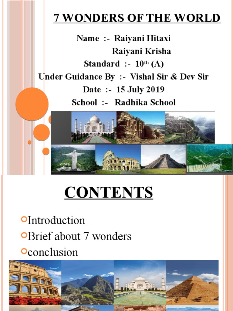 7 Wonders of The World | PDF