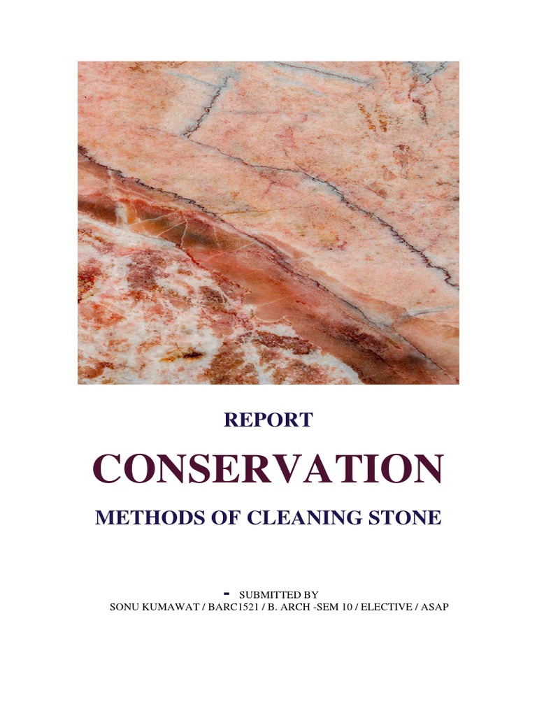 Conservation Report PDF | Download Free PDF | Rock (Geology) | Mortar ...
