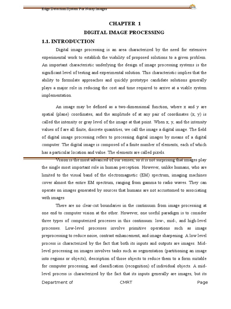 Digital Image Processing: Edge Detection System For Noisy Images | PDF ...