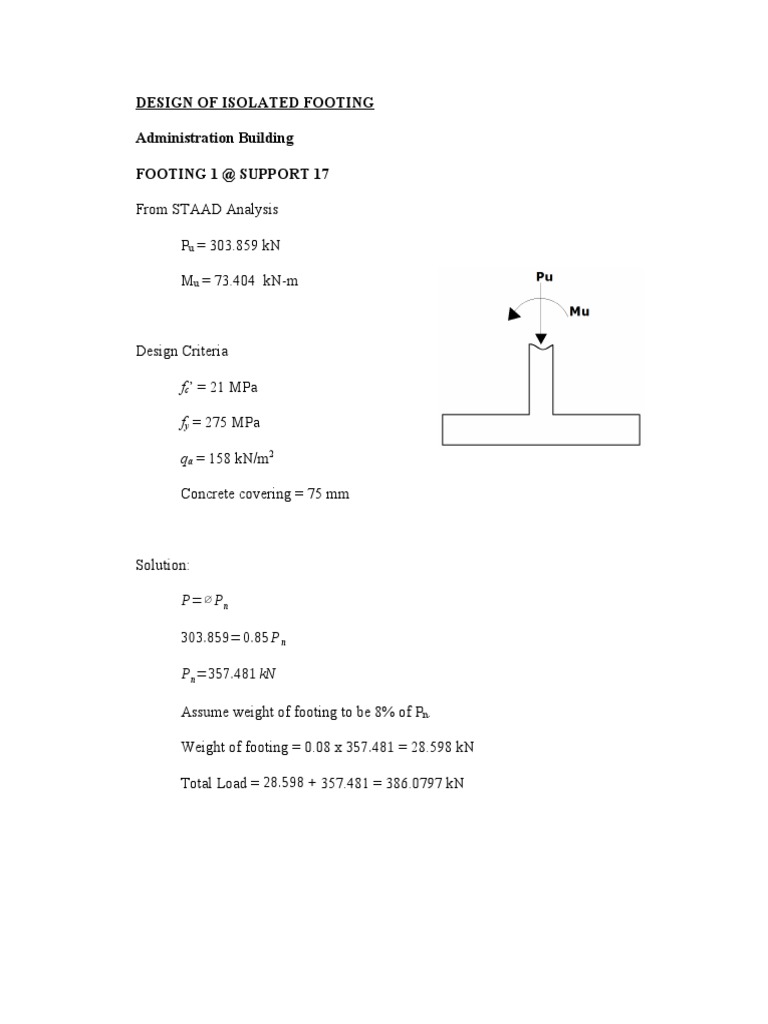 9 Design of Footing 1 | PDF | Physics | Engineering